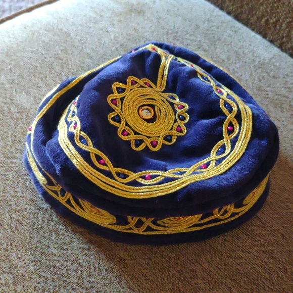 Accessories | Beautifully Handcrafted Dark Purple Velvet Turkish Hat ...